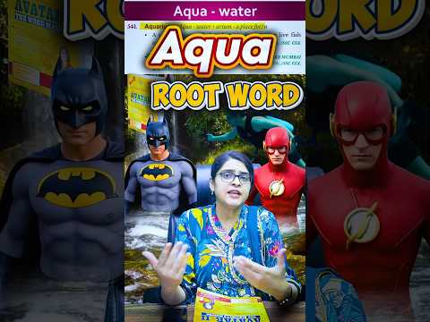 Aqua 💧Root Word Meaning by Manisha Ma'am ✌️💯 #rootwords #vocabforssc #vocabulary #ssccgl2025