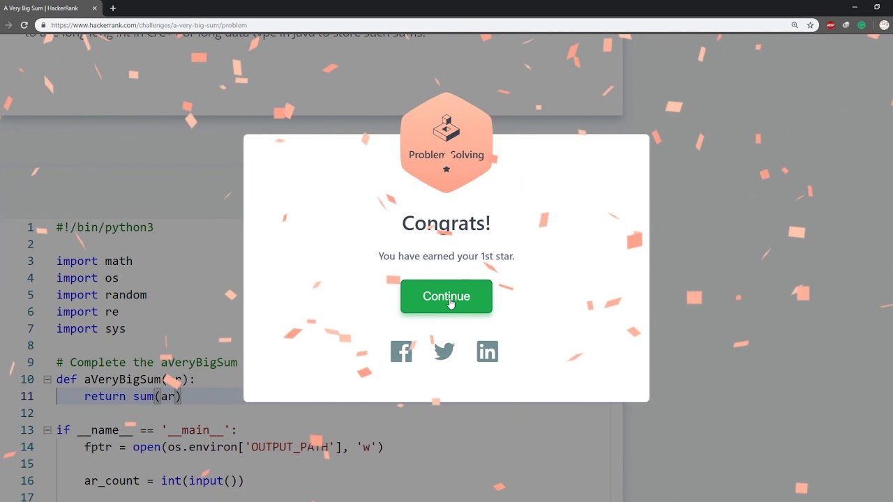 Hackerrank||A very large sum|| Java