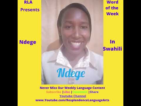 RLA Presents Word of the Week in Swahili โ Ndege || Bird & Aeroplane