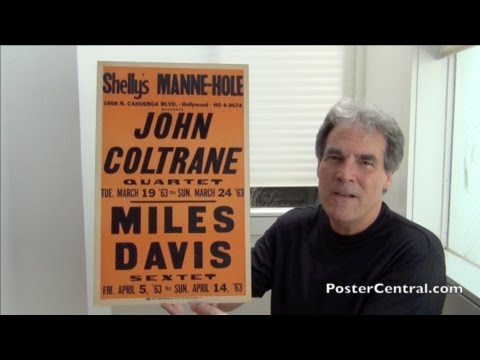 John Coltrane & Miles Davis Concert Poster 1963 Los Angeles ...