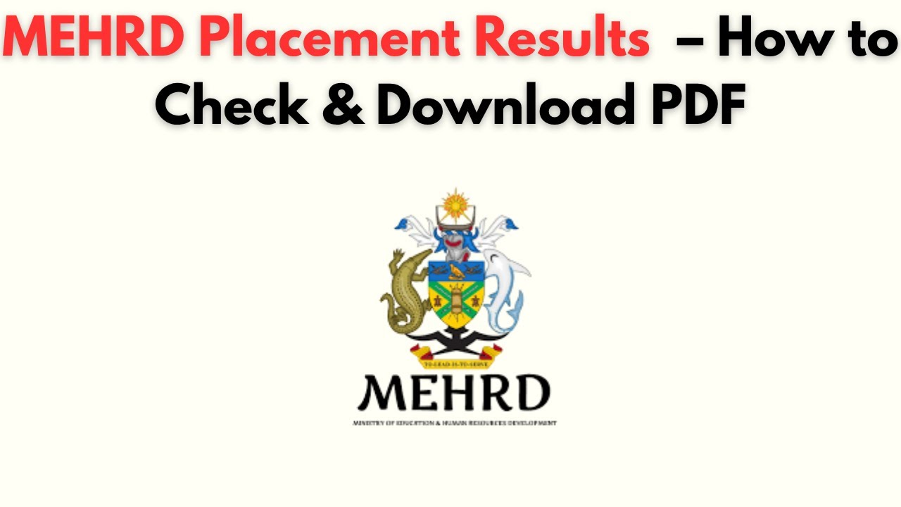 MEHRD Placement Results 2025 – How to Check & Download PDF