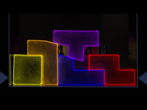 Softbody Tetris V28 😋 Night Version | Neon Light ❤️ C4D4U