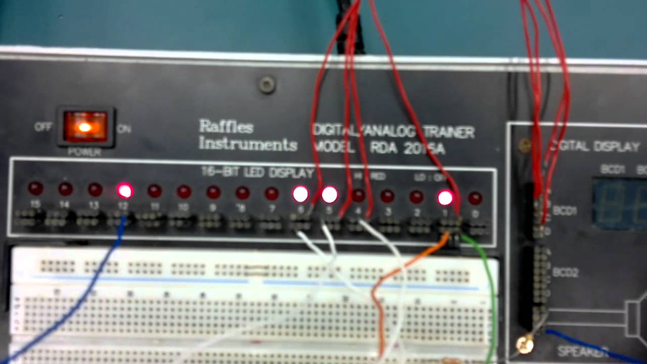 Wiring up the 74LS93 4-bit Counter