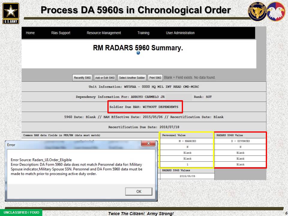 DA 5960 Training Part 2