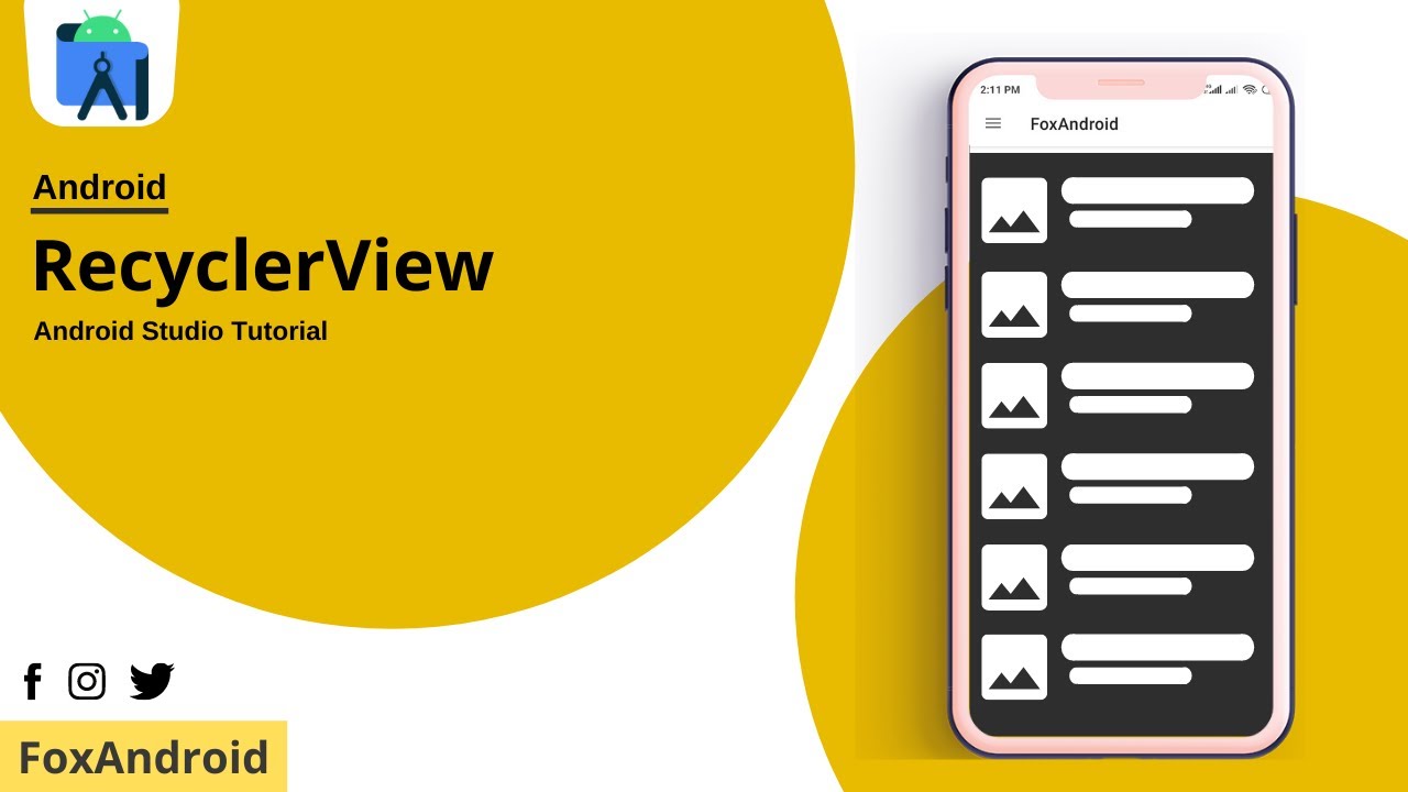 RecyclerView - Android Studio Tutorial 2020
