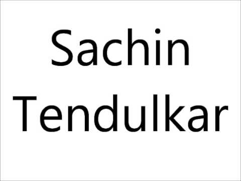 How to Pronounce Sachin Tendulkar
