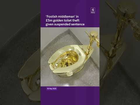 'Foolish middleman' in £5m golden toilet theft given suspended sentence