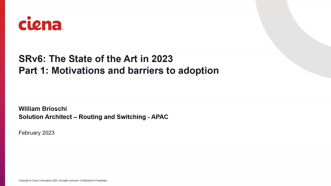 SRv6 Deep Dive Tutorial - Part 1