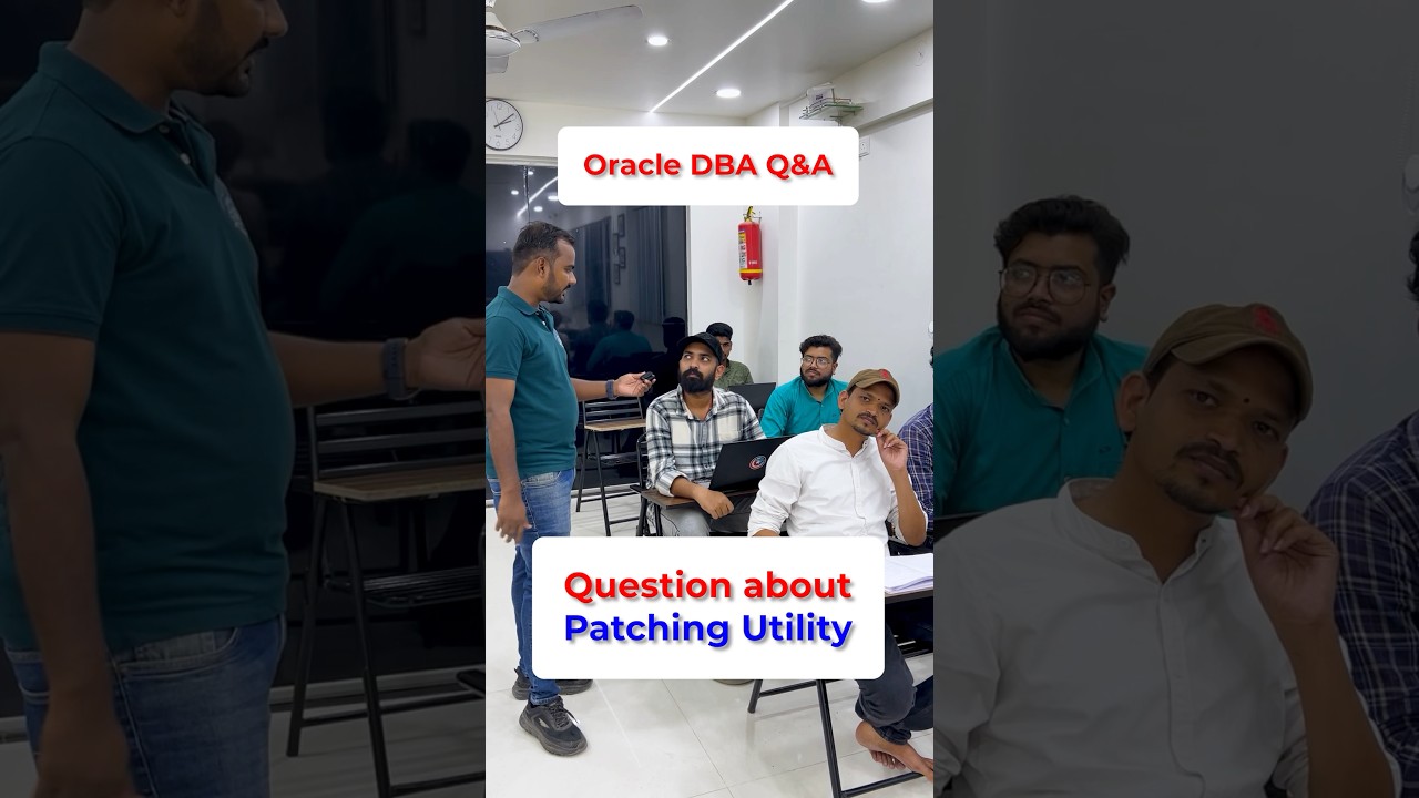 Which utility is used to apply a application patch in Oracle? | Oracle DBA Q&A