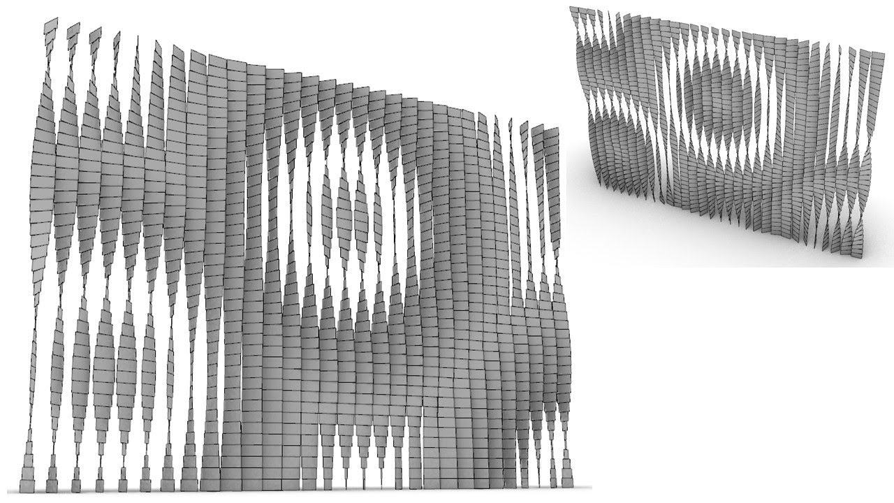 Kinetic Facade by Point Attractor | Basic Grasshopper