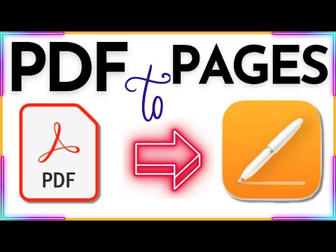 Convert PDFs to Pages