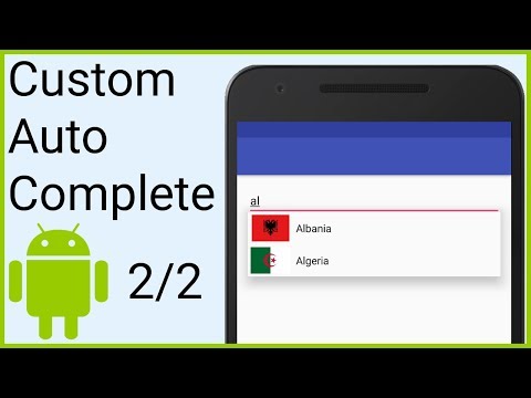 Learn AutoCompleteTextView with Custom Adapter Part 2 ARRAY ADAPTER AND FILTER Android Studio ...