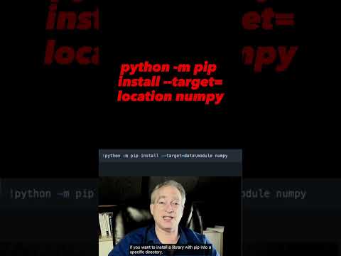 Install Python package into specific directory with pip #python #shorts