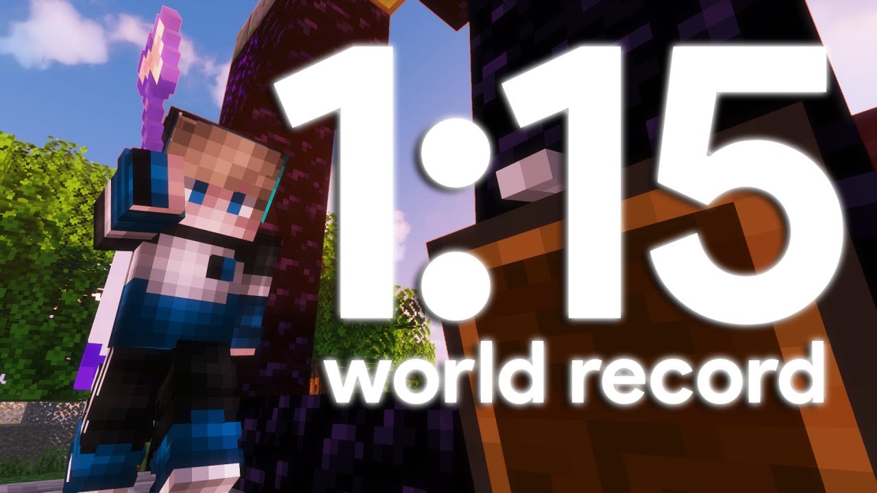 [WR] Minecraft in 1:15 (Set Seed Speedrun)