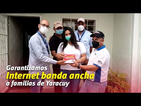 Garantizamos Internet banda ancha a familias de Yaracuy