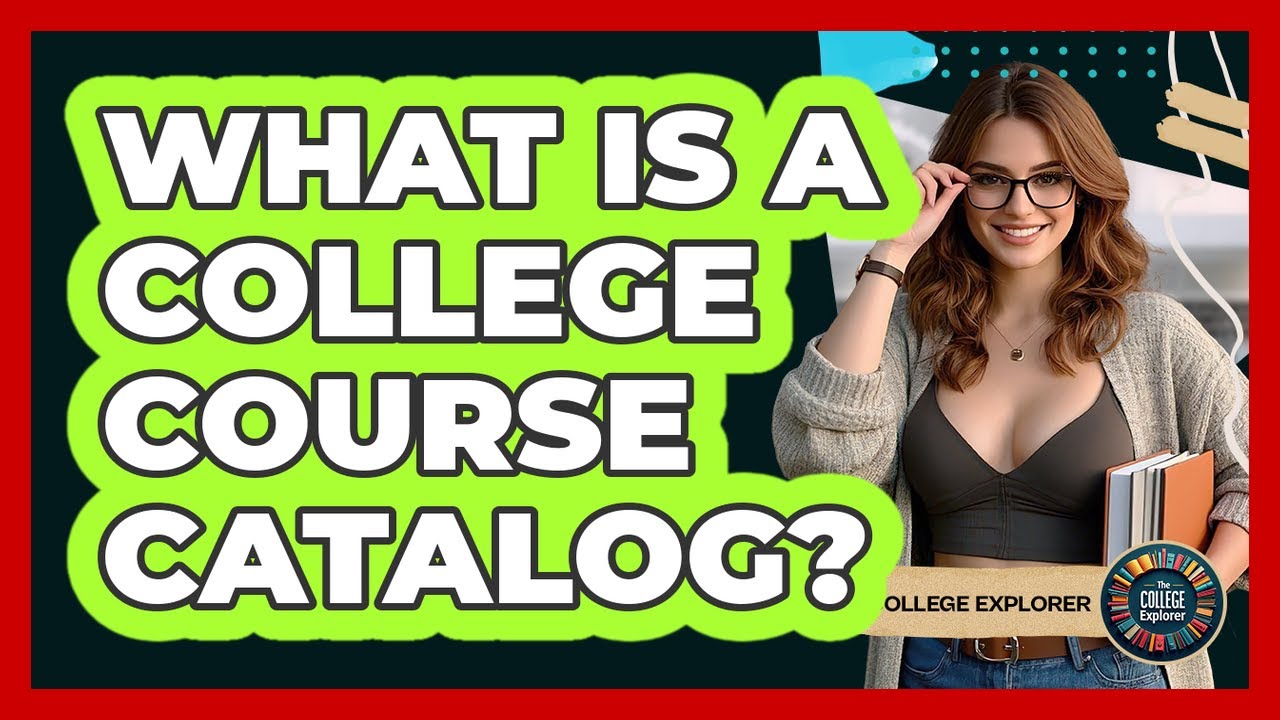 What Is A College Course Catalog? - The College Explorer