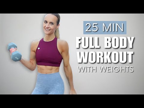 25 MIN STRENGTH WORKOUT AT HOME WITH DUMBBELLS | Burn Fat & Build Strength
