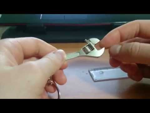 Adjustable Metal Wrench Keychain