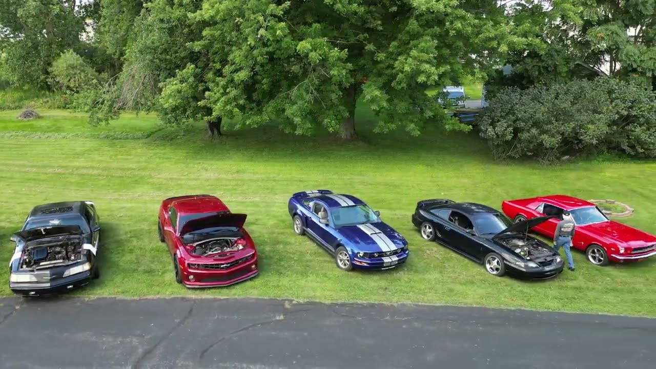 North Adams Heritage Day Cruise In Car Show August 2024 Aerial Drone 4K Video - Building Capture