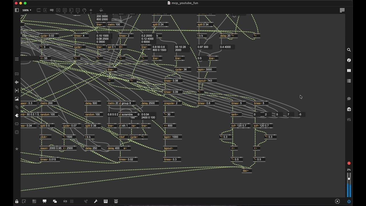 Max/MSP + Claude Code experiments