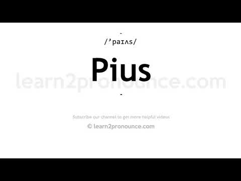 How to pronounce Pius | English pronunciation