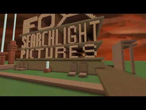 20th Century Fox logo and Fox Searchlight Pictures logo new build up version minecraft