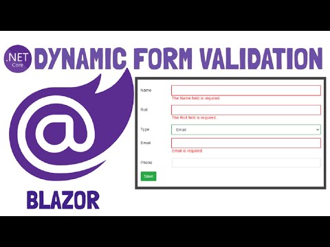 Learn Blazor Dynamic Form Validation Example - Mind Luster
