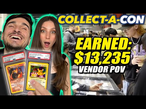 This Pokemon card show was AMAZING! | Chicago Collectacon Day 2 Vendor POV