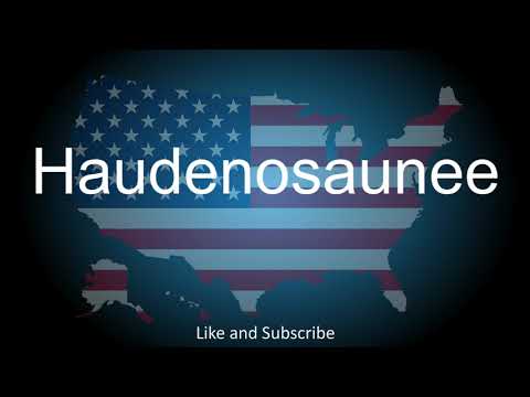 How to correctly pronounce the name of the Indigenous people of America - Haudenosaunee.