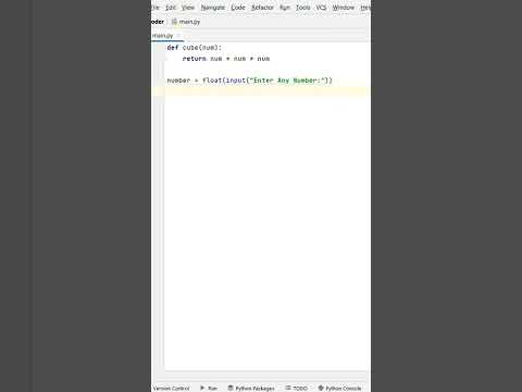 Find Cube of a Number using Python ππ #codewithharry #css #python #programming #shorts