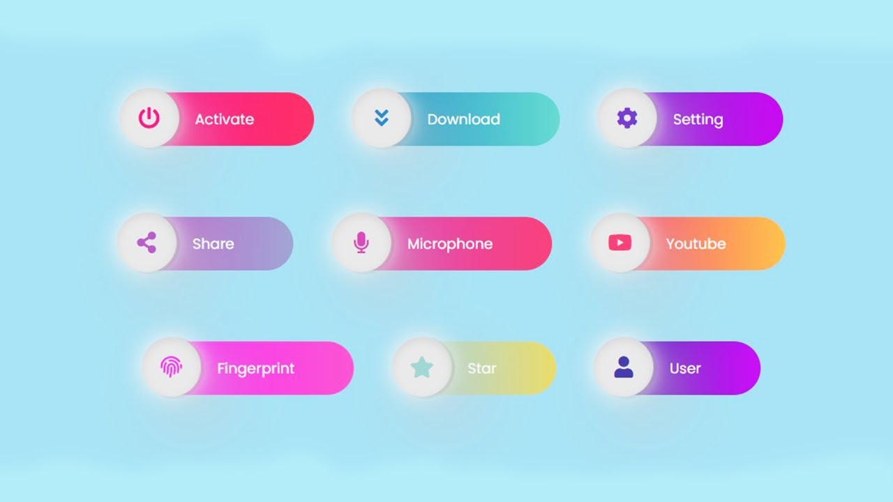 Css Button Hover Animation Effects Using Only HTML & CSS