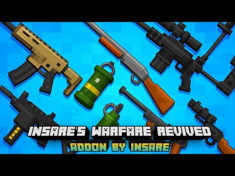 Best Gun Mod MCPE - Insare's Warfare Revived Update | More Changelog for MCPE 1.21