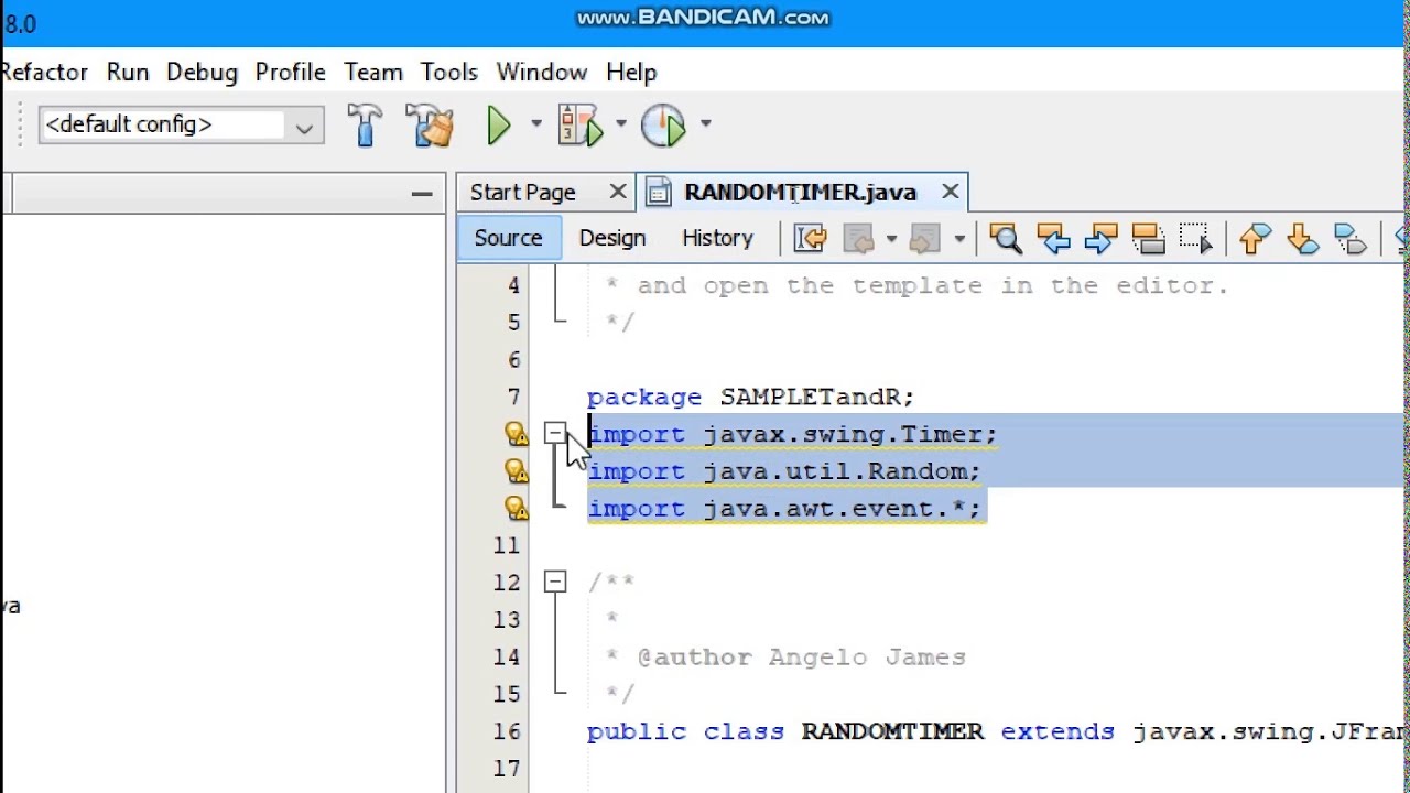 Java netbeans tutorial - Jframe GAME timer and random compiler