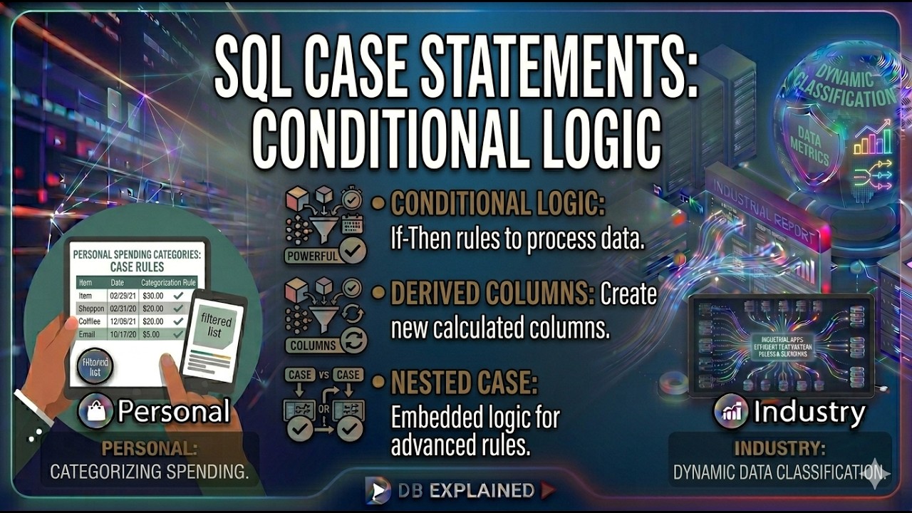 SQL CASE Statement Explained | Conditional Logic in SQL | SQL Tutorial for Beginners