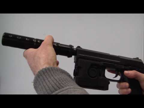 AirsoftEire.com - Tokyo Marui MK23 SOCOM with and without silencer - 720p