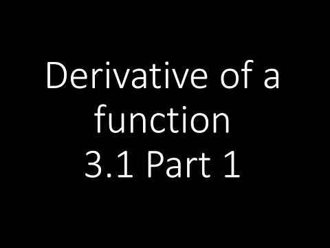 [Calculus] Definition of Derivative