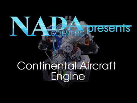 Continental Aircraft Engine - Cut Away - NADA Scientific