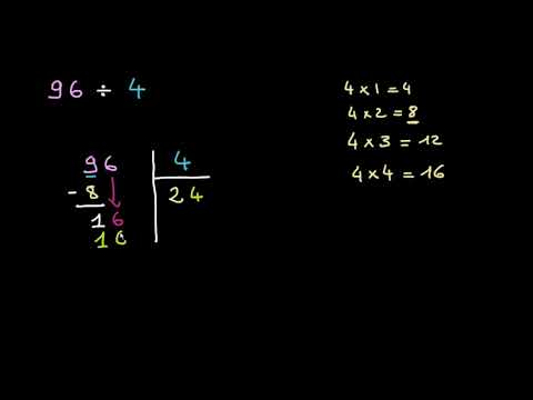 Poser et effectuer une division avec reste nul (vidéo) | Khan Academy