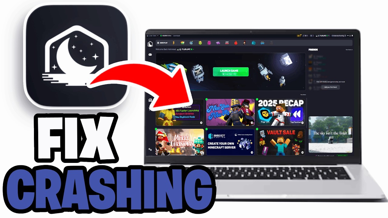 How To Fix Lunar Client Crashing 2026! - Tutorial