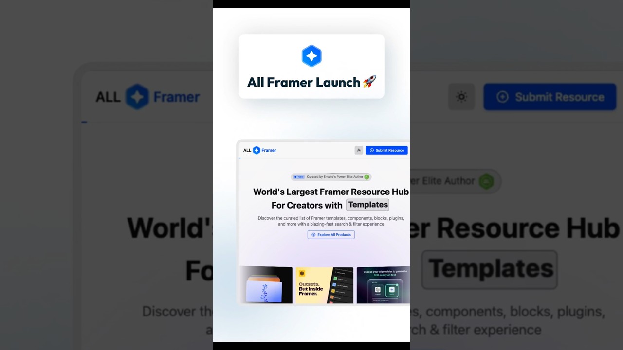 Launching All Framer - Find The Best Framer Resources