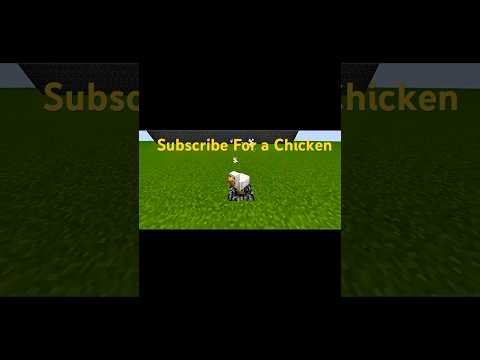 Placing a Chicken in Minecraft For Every Sub I Get! #shorts