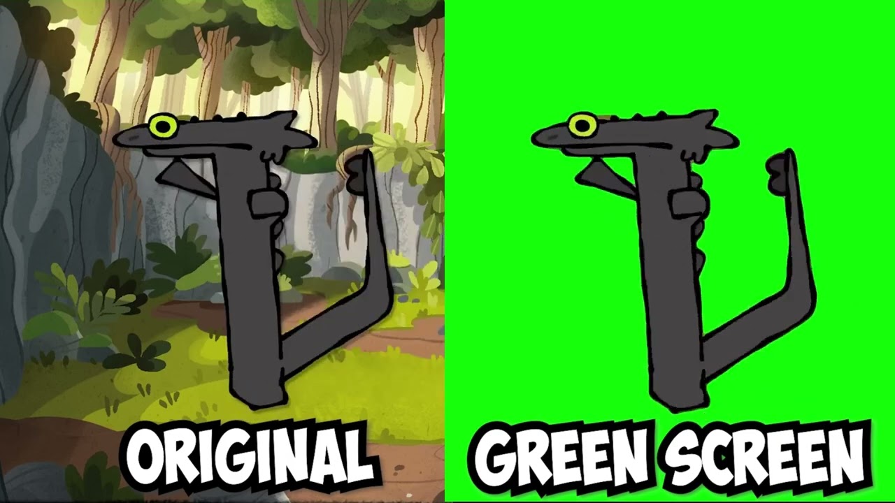 Toothless Dancing  Original vs Green Screen