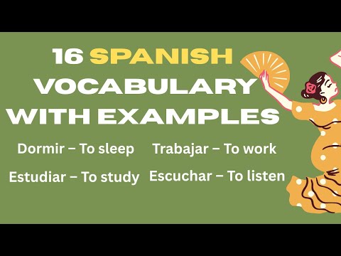 16 Spanish Verbs with Examples | Daily Use Words for Beginners