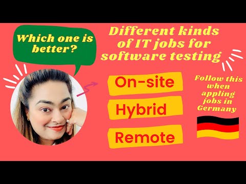 Different kinds of job types in Germany 🇩🇪 | what is Hybrid working?| what is remote working?