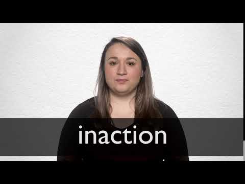 INACTION definition and meaning | Collins English Dictionary
