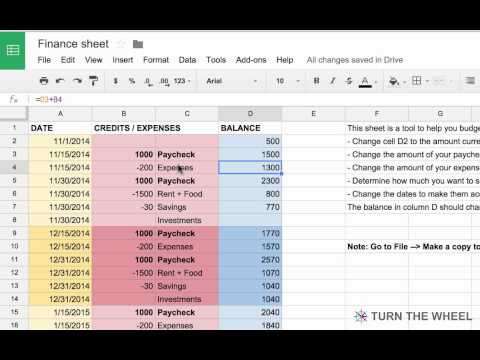 Budgeting – TURN THE WHEEL
