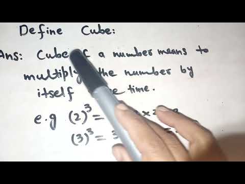 Define Cube With Examples