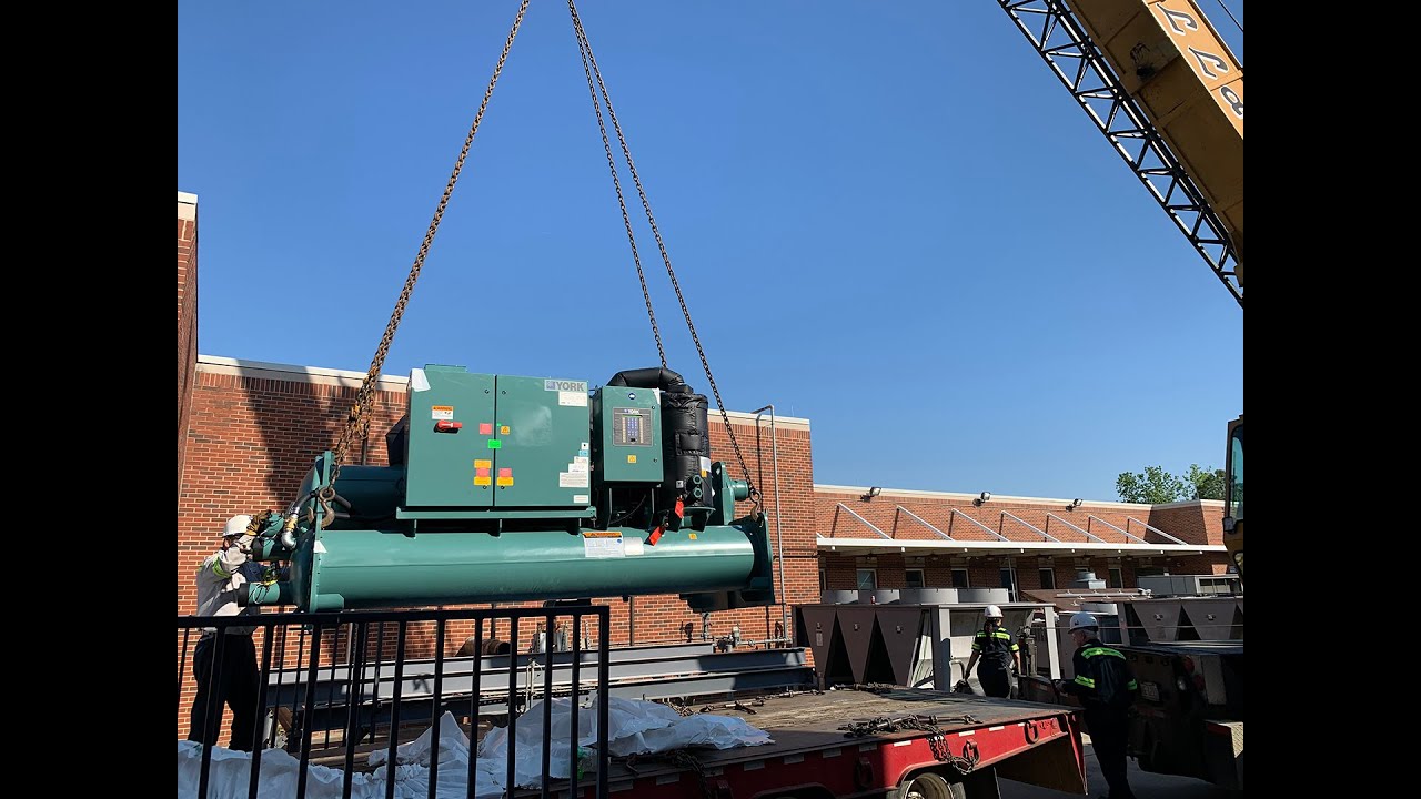 York YVWA VSD Screw Chiller Installation