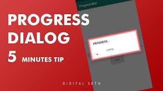 ProgressDialogが非推奨となっていますが、代替となるものは何ですか？