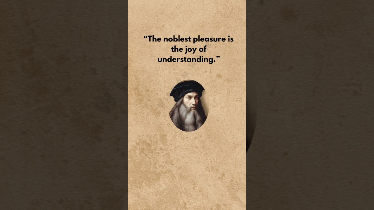 Leonardo da Vinci #quotes #understanding #noblecause